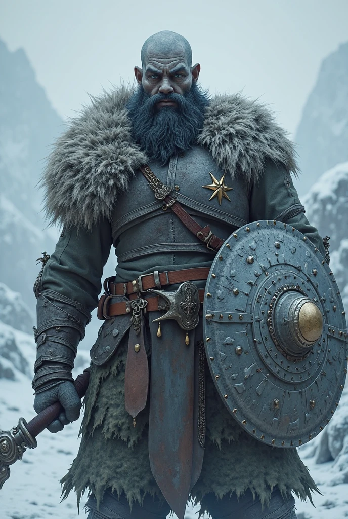 The character of the race is Goliath, 203 centimeters tall, weighing ...