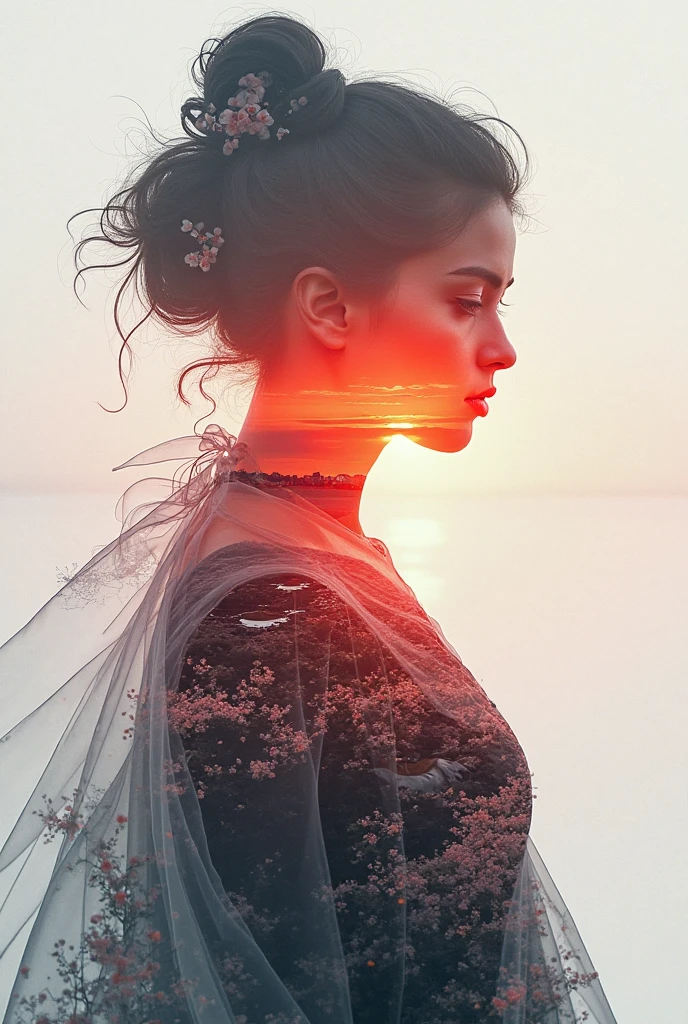 High quality, 8K Ultra HD, A beautiful double exposure that combines an ...