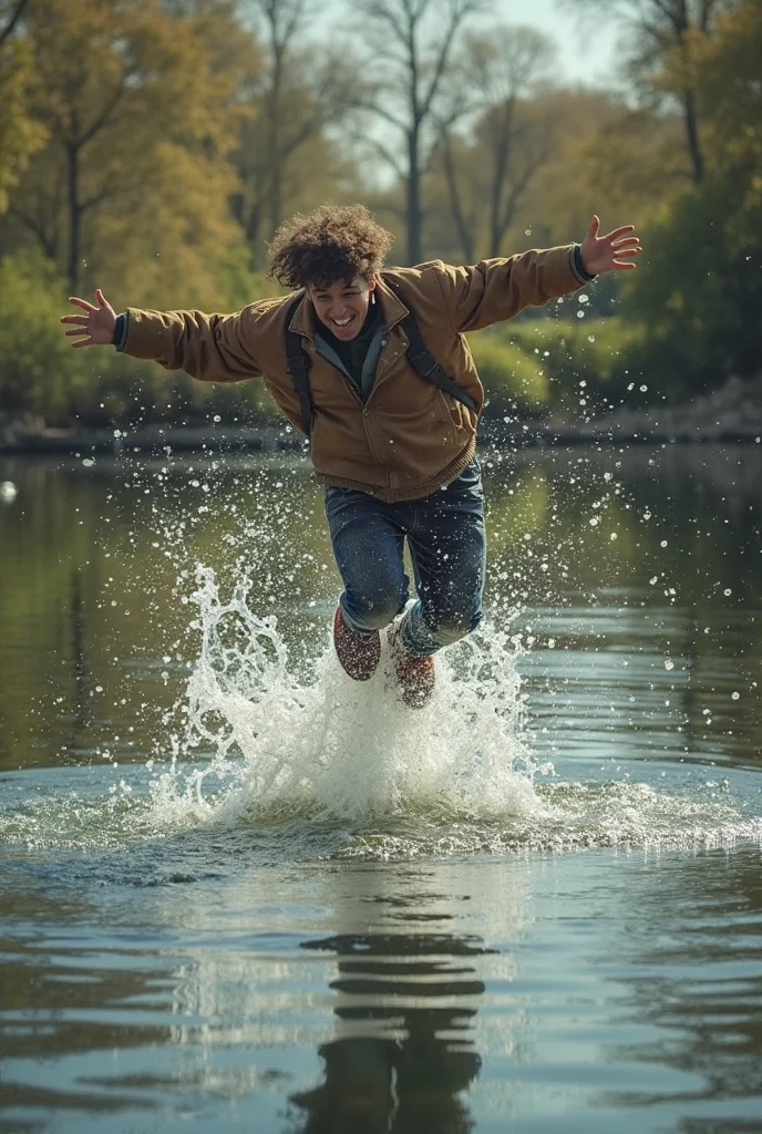 I’ll show you,” Charlie said dramatically, and with a running start ...