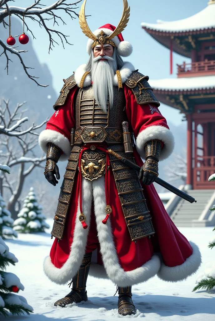 Set image of Shogun Three Kingdoms wearing Santa's clothes、character ...
