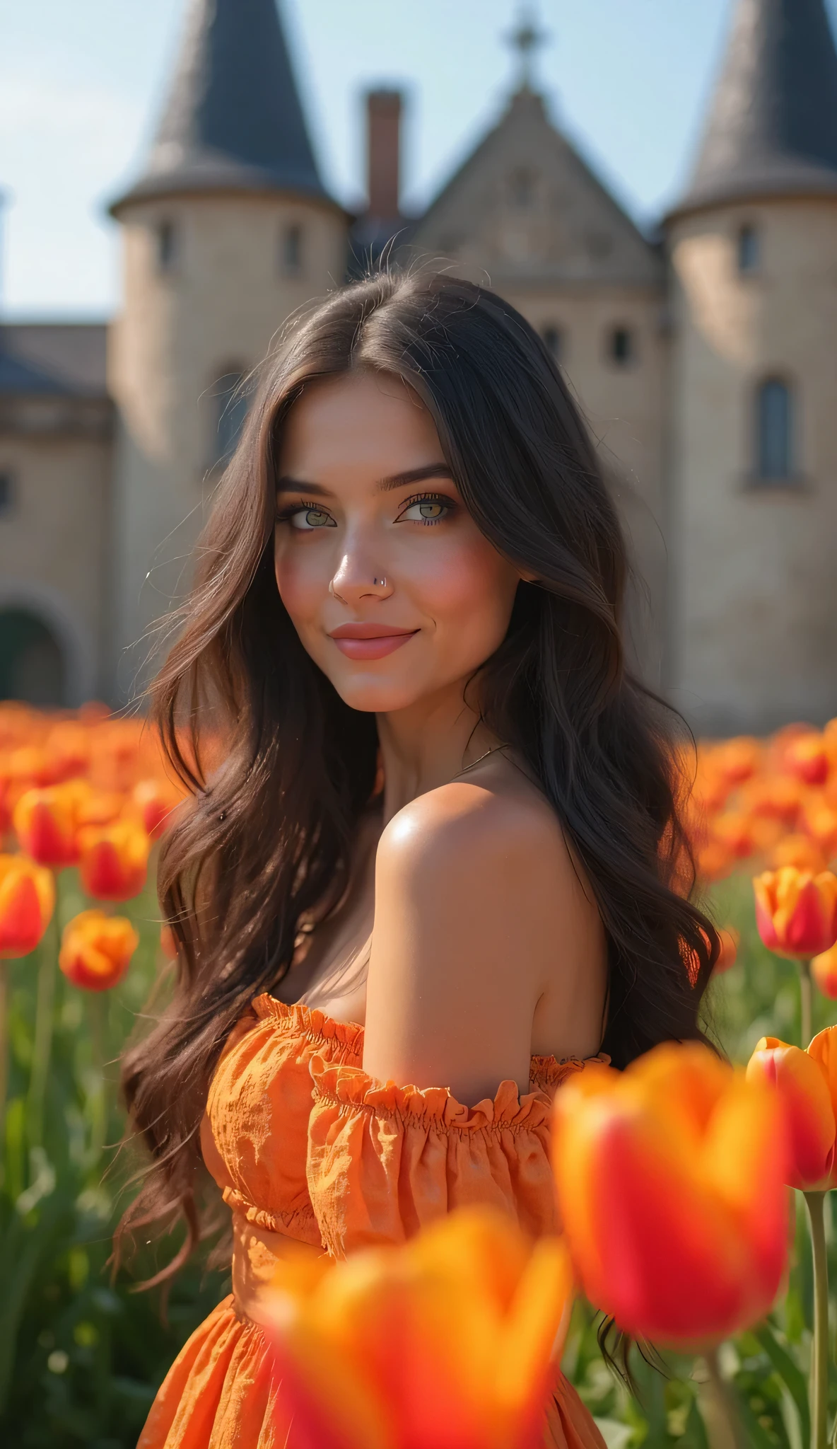 Orange dress