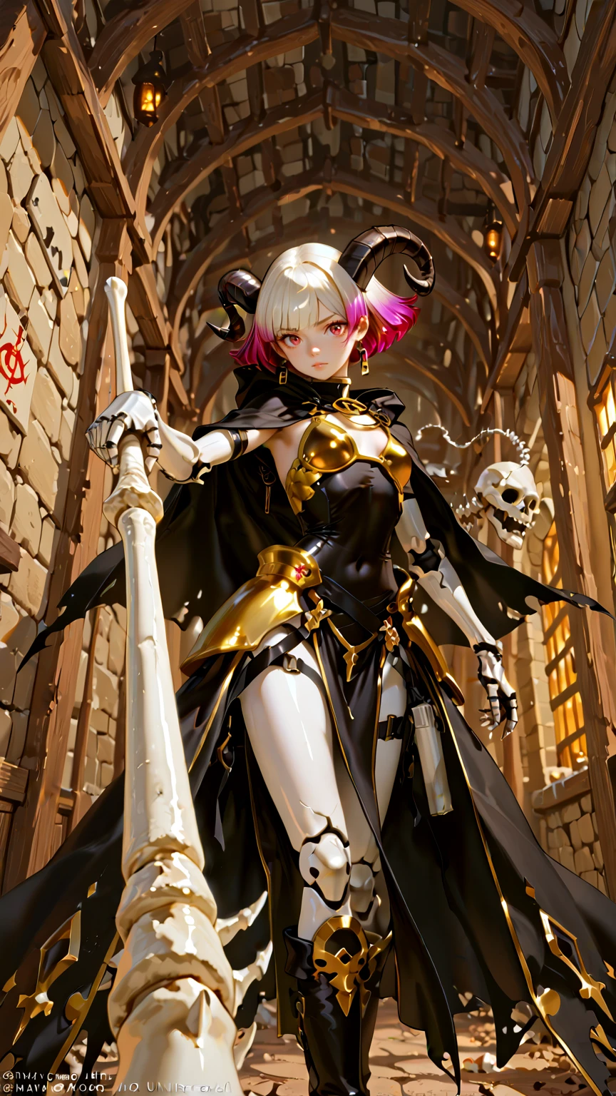 (very aesthetic),Twisted 6 Arms Half Skeleton White Bone Monster Girl ...