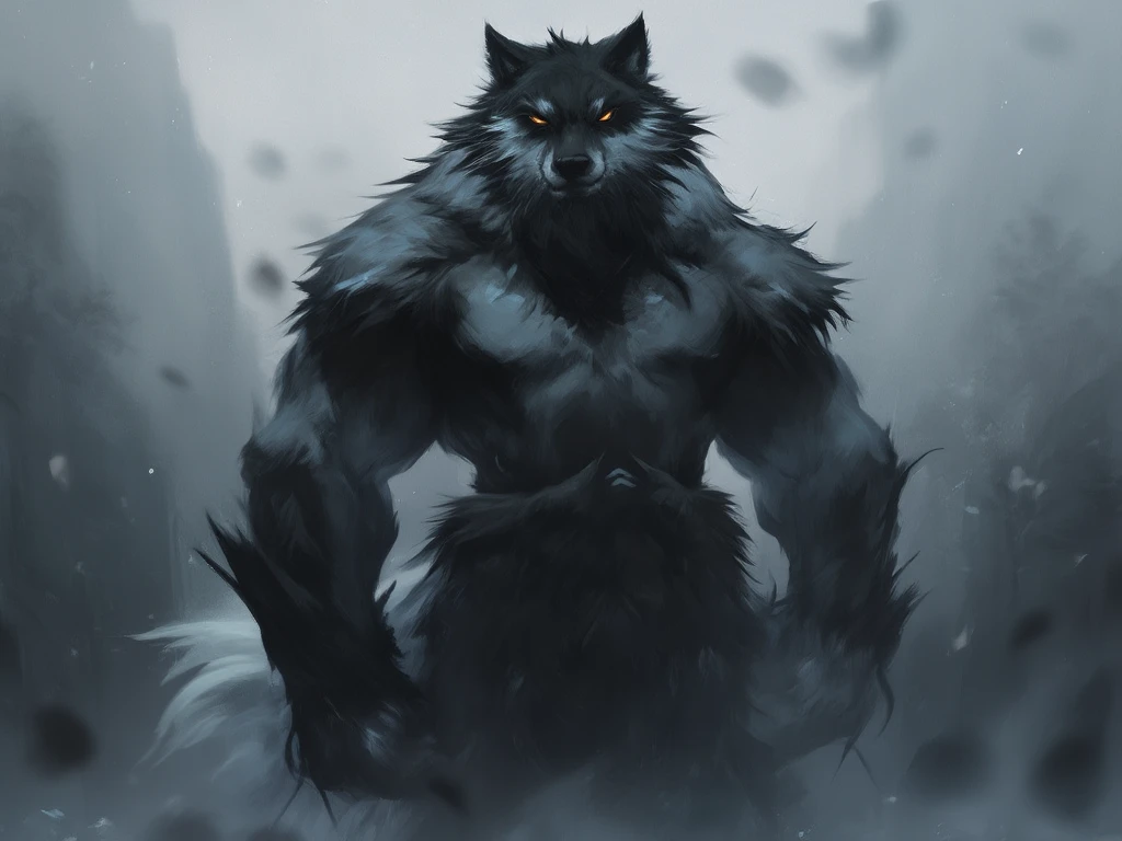 Furry,wolf,muscle - SeaArt AI