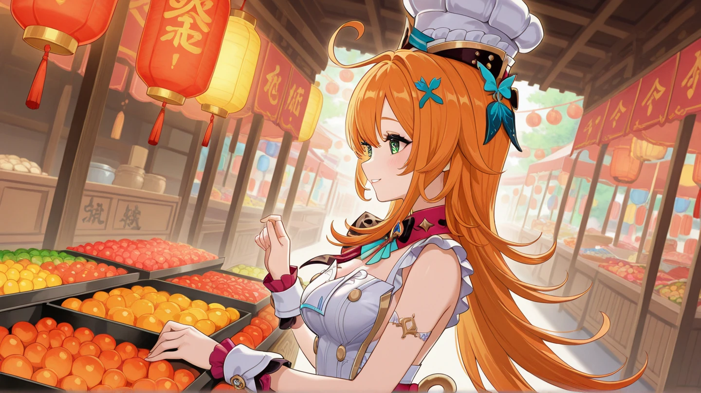 1girl, escoffier, \(genshin impact)\) ,intricate details ,anime ...