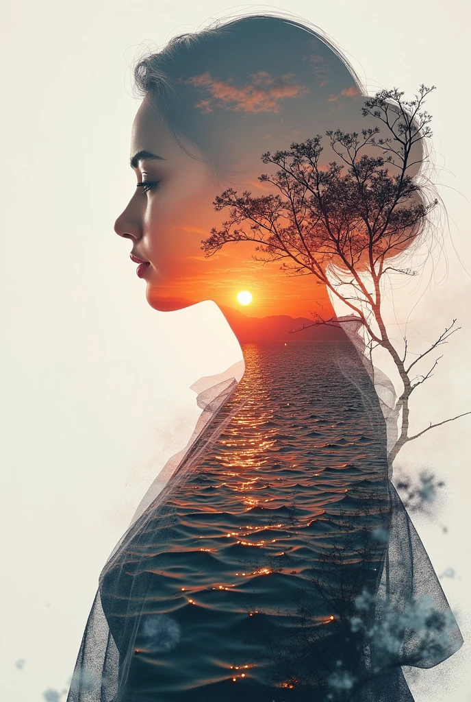 High quality, 8K Ultra HD, A beautiful double exposure that combines an ...