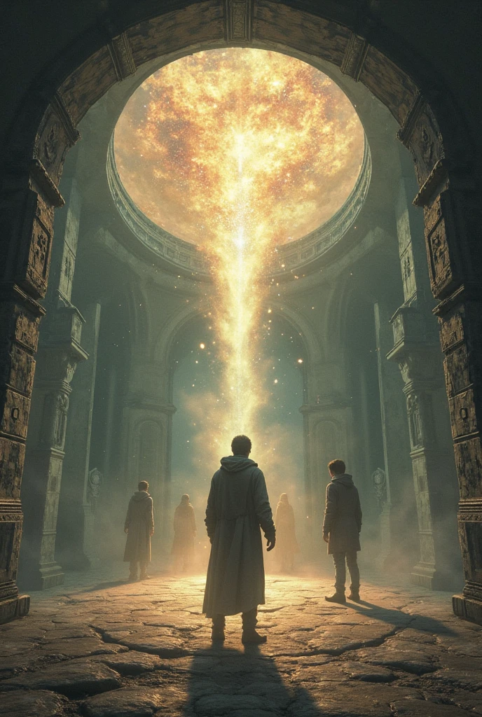 Marco stands in front of the Infinity Staff, now floating in the air in ...