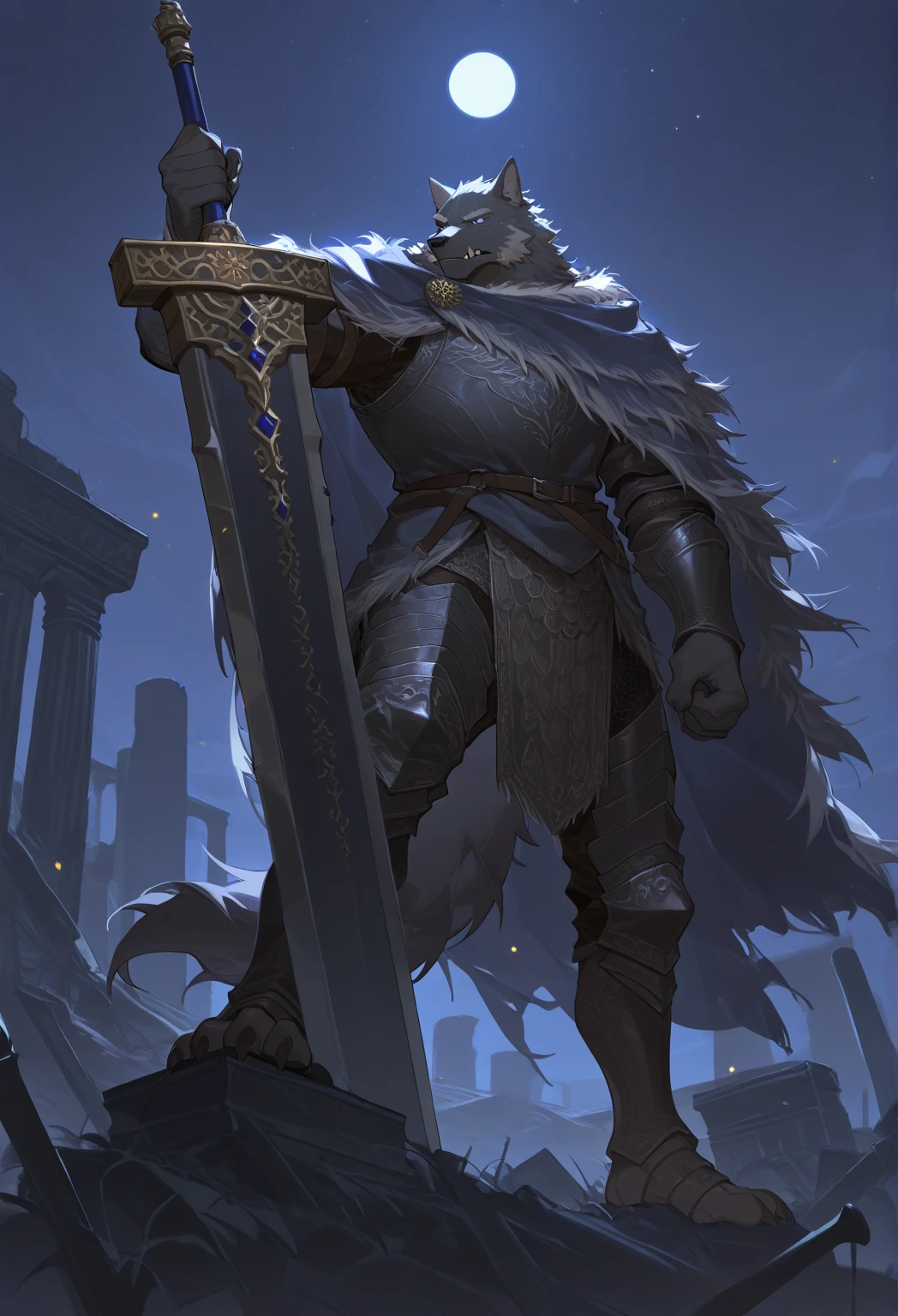 Close_up, blaidd\The Elden Ring\), The Elden Ring, (ask \(askzy - SeaArt AI