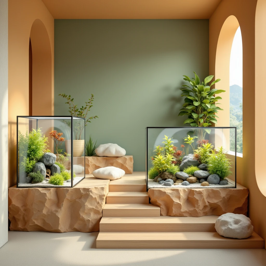 hyperrealistic, Give me a modern style home decoration, there is a comfortable - SeaArt AI