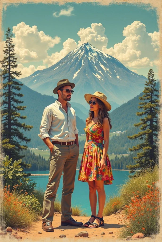 /Imagine advertising for traveling to Bolivia in retro style - SeaArt AI