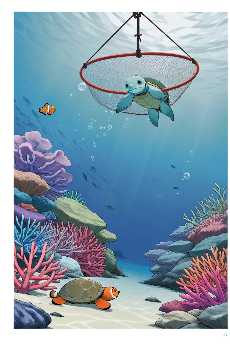 Página 1 Illustration: Clear blue sea with colorful coral reefs - SeaArt AI