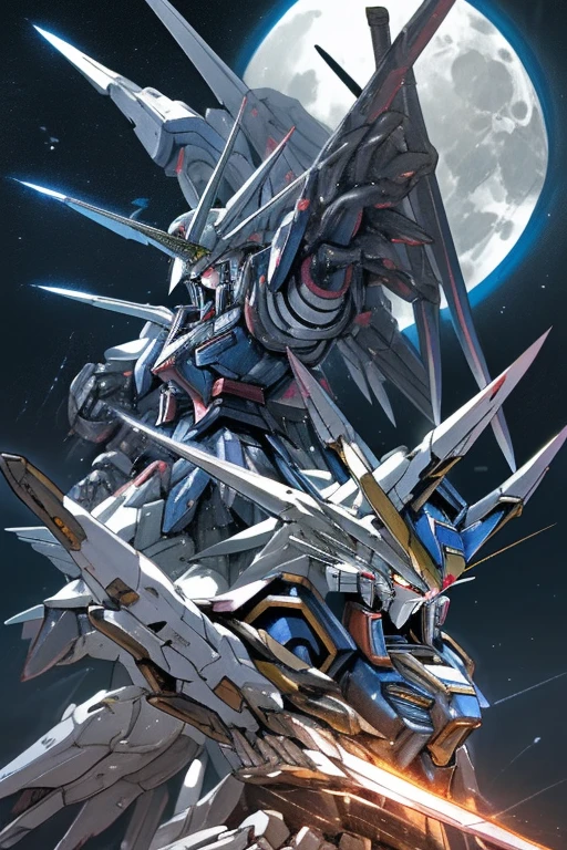 Gundam Wolverine, Mobile Suit Gundam Fenrir, Giant blue broad - SeaArt AI