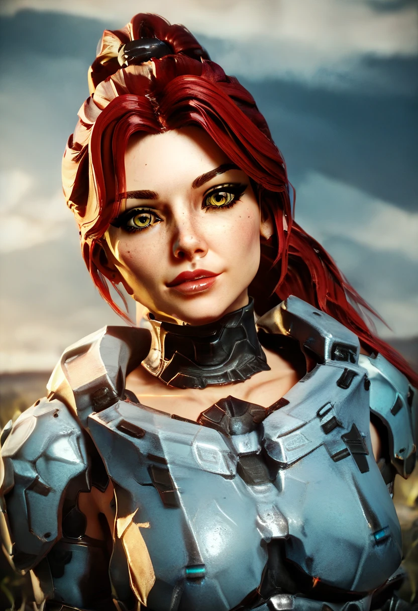 Rvb agent Carolina,female spartan,upper body,3D,light-blue armor ...