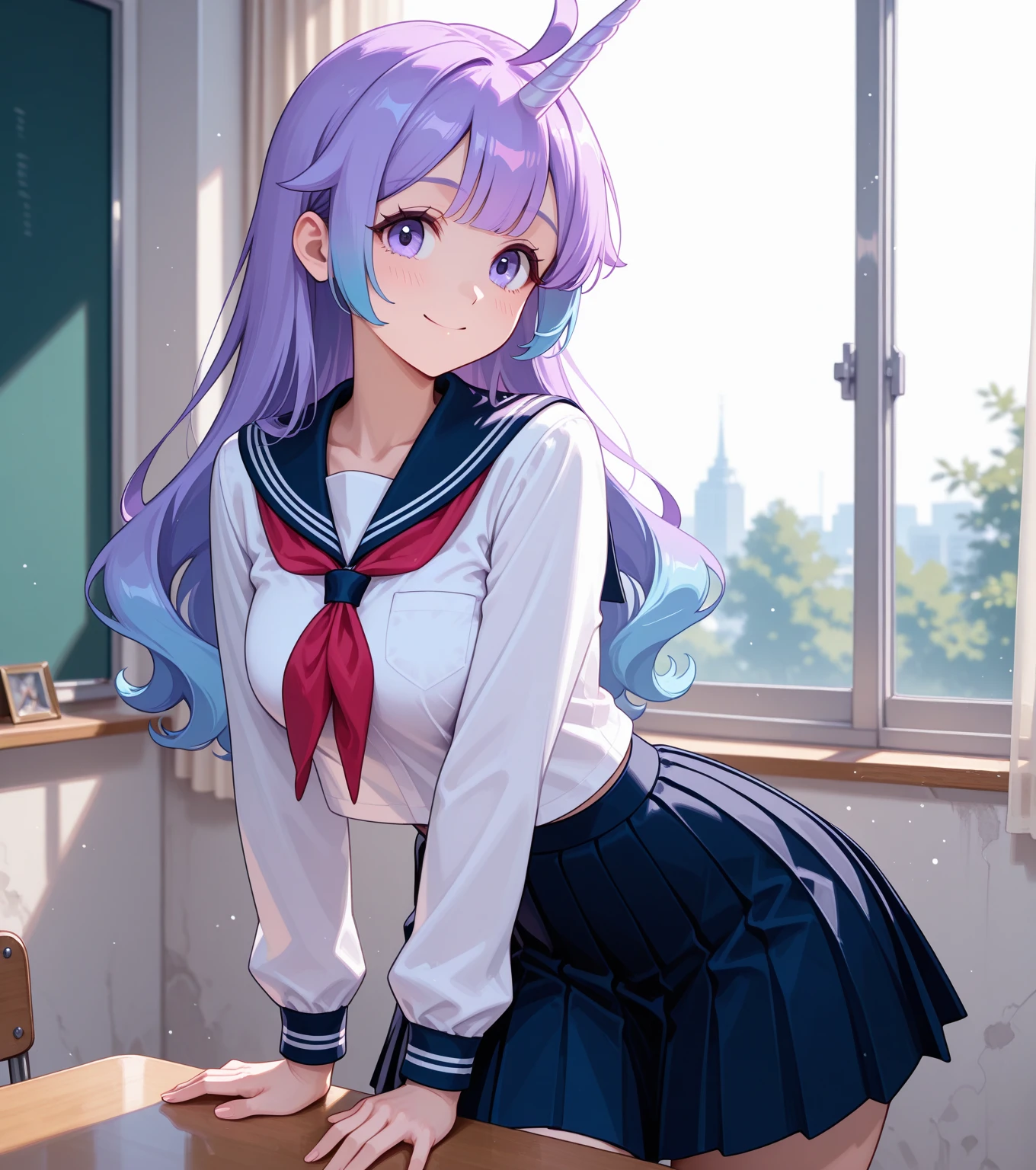 Mlp rariti unicorn with school uniform - SeaArt AI