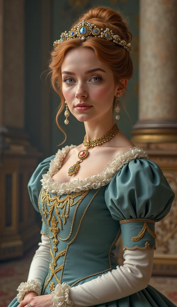 Ultra-realistic full-body portrait of Cinderella, reimagined as ...