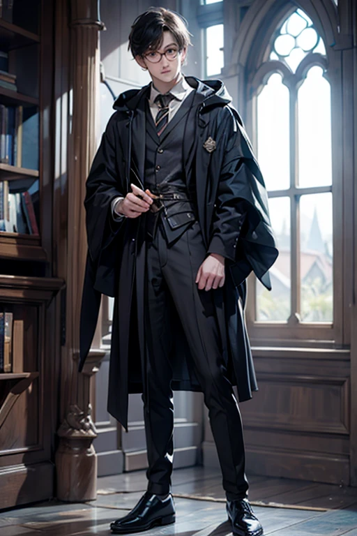 Harry Potter , boy , full body view, disheveled, character - SeaArt AI