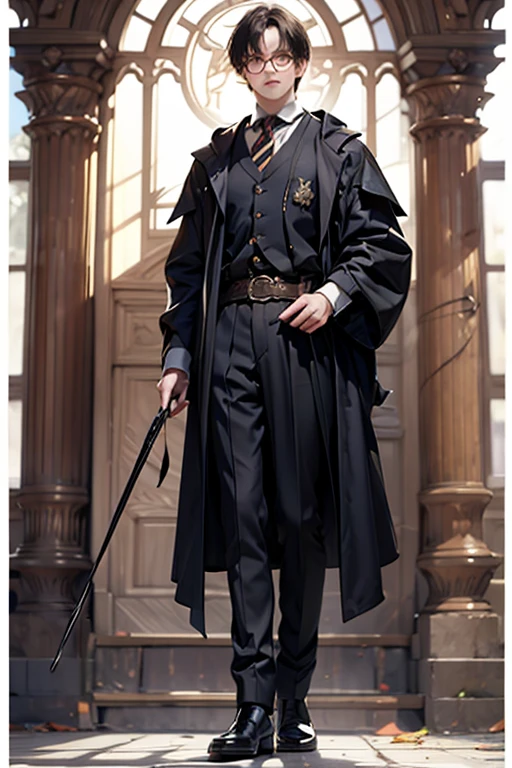 Harry Potter , boy , full body view, disheveled, character - SeaArt AI