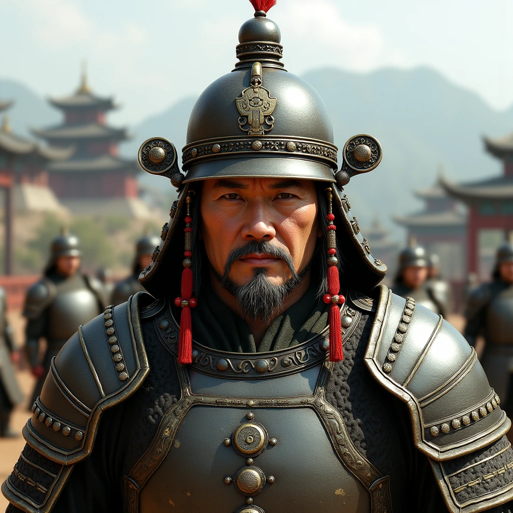 What is an ancient Chinese helmet、decorative western cheekpads hanging ...