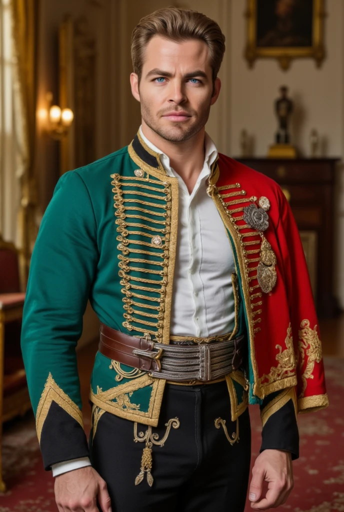 A handsome muscular thundercock male Chad dressed as an hussar of the ...