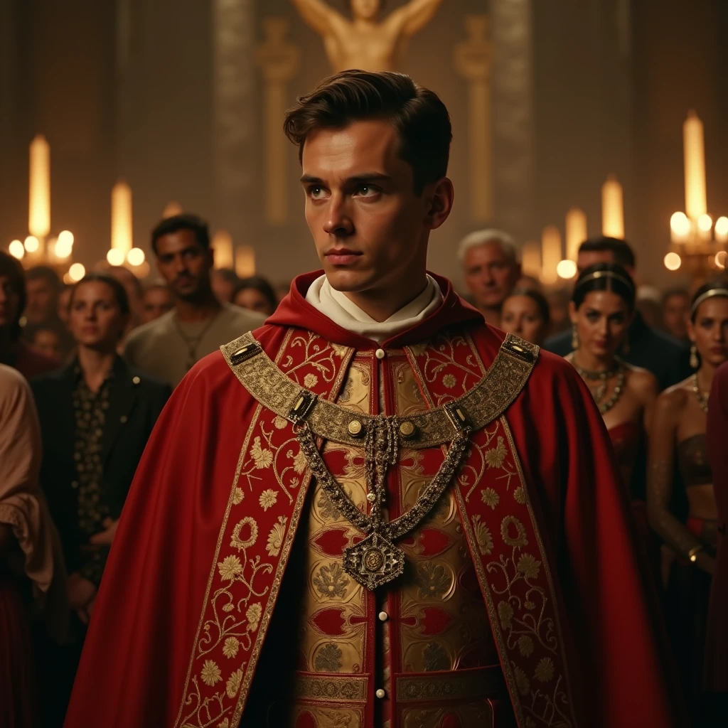 The young Pope John XII, surrounded by orgy scenes in the Vatican ...