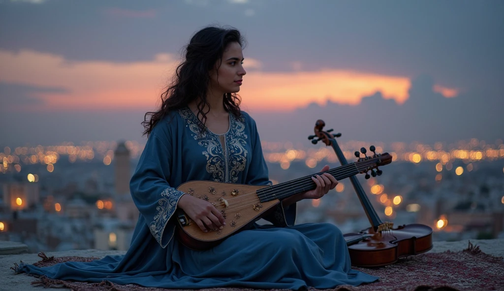 In this atmospheric and soul-stirring image, a young woman sits ...