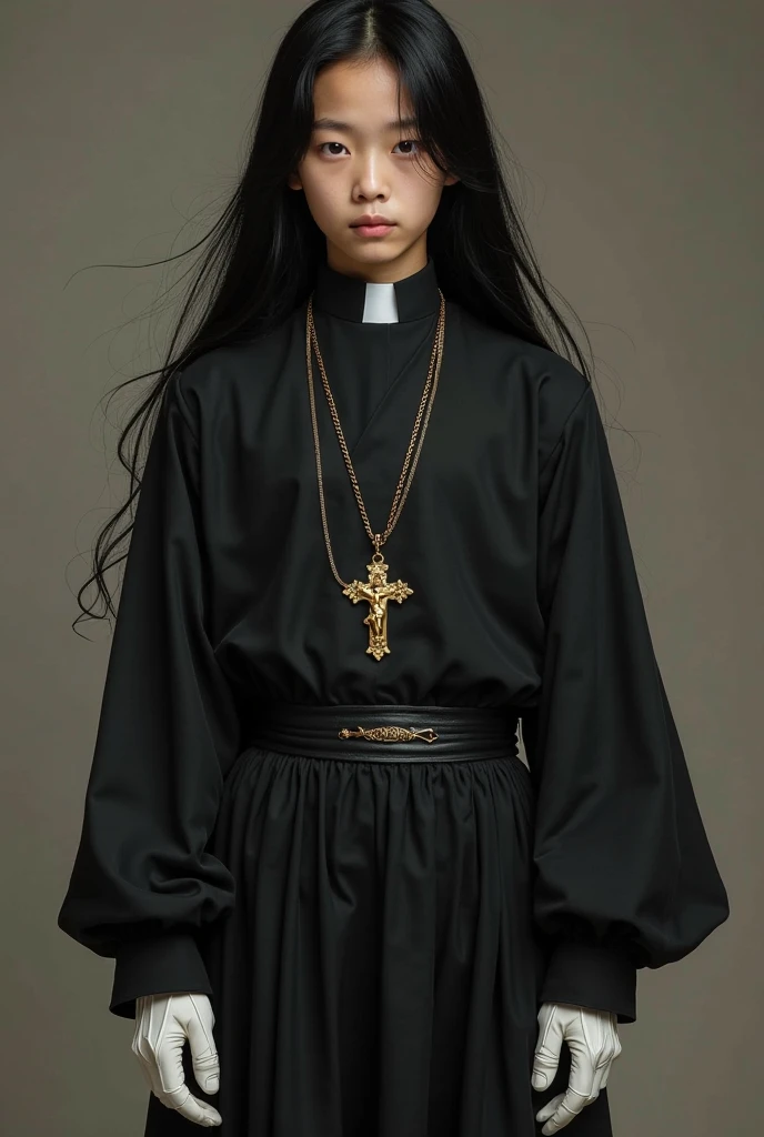 Live action asian Tween Boy with EXTREMELY Long Flowing Black hair that ...