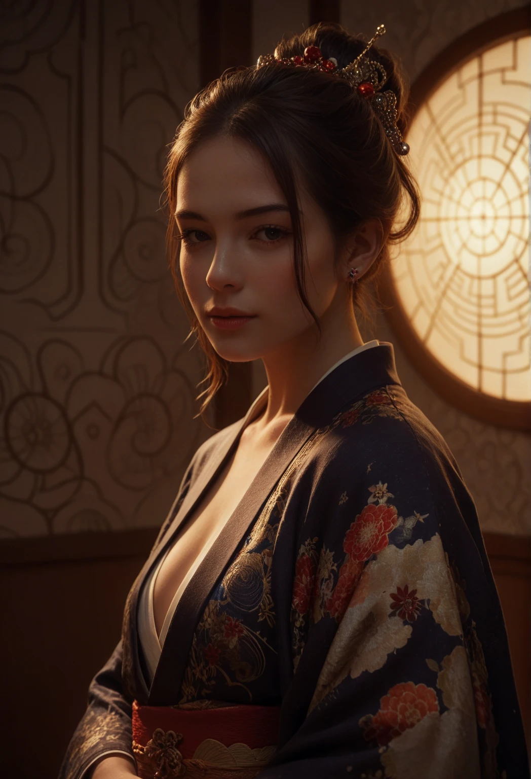 Anime, beautiful anime girl, detailed facial features, delicate ...