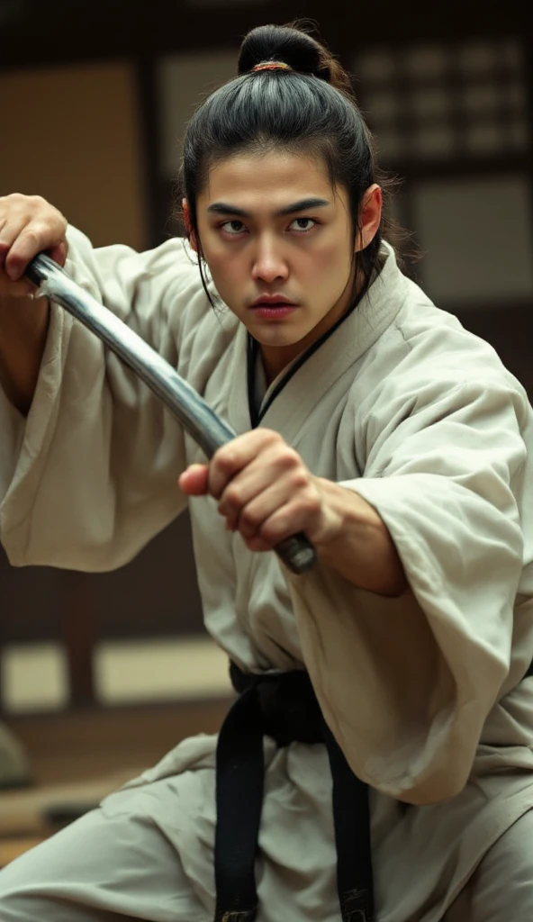 Traditional Korean Martial Arts Karate Full Body Photography - SeaArt AI