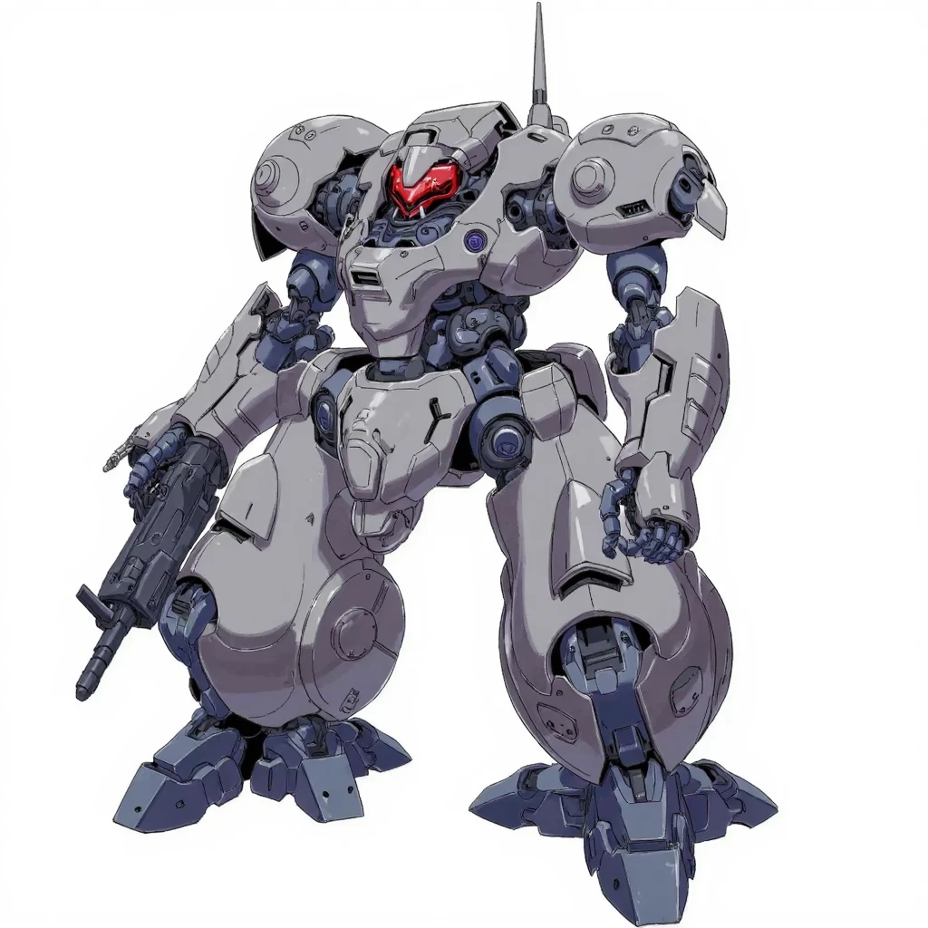 Mecha robot, dieselpunk, 2d, retrofuturism, model sheet, ((german ...