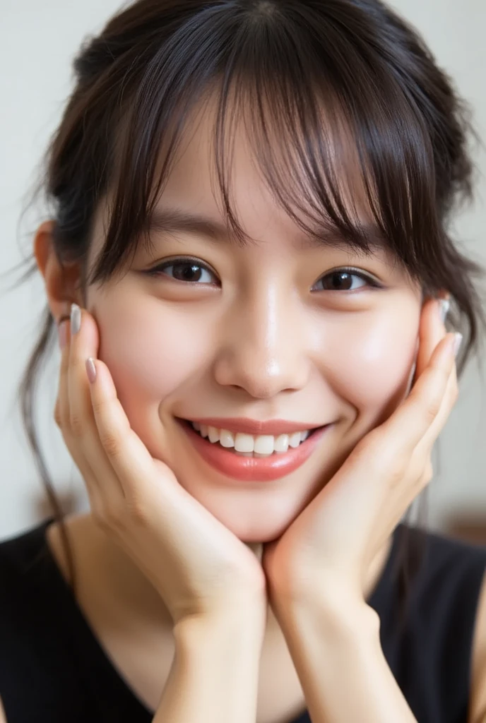 Extreme close-up portrait, beautiful girl with her love-struck - SeaArt AI