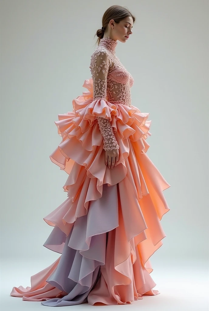 Design an avant-garde outfit, that is the characteristic of a season ...