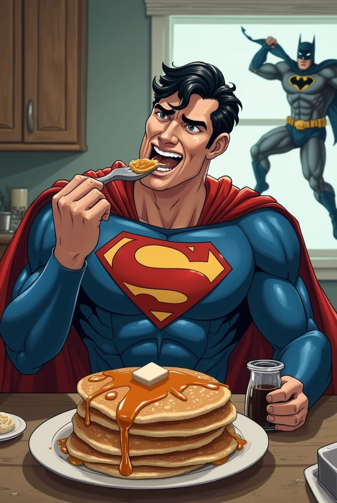 Title: "Super Breakfast" (Scene opens in a small kitchen. Superman ...