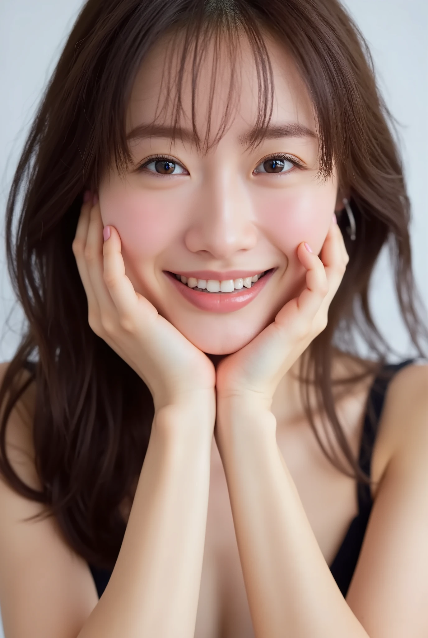 Extreme close-up portrait, beautiful girl with her love-struck - SeaArt AI