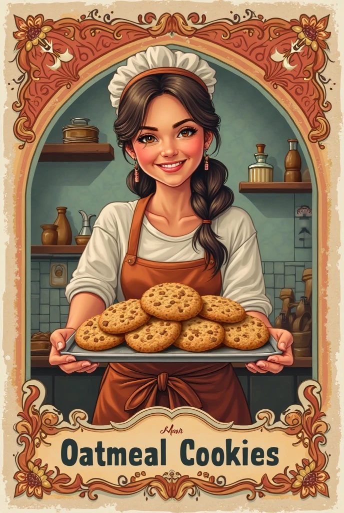 Peruvian poster poster of oatmeal cookies - SeaArt AI