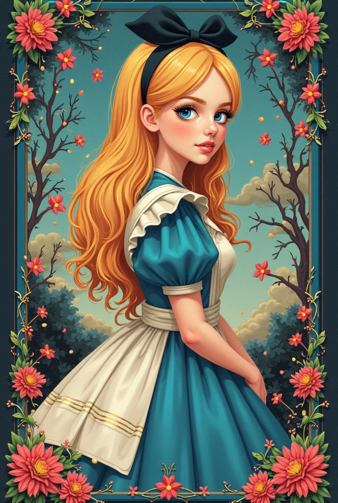 Create a beer label with.the following descriptions Beer: Alice Style ...