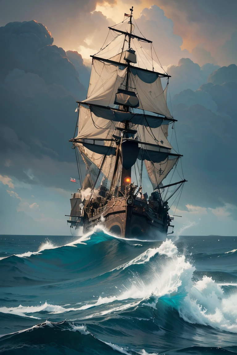Pirate War, ((masterpiece, Highest Quality, high resolution, very ...
