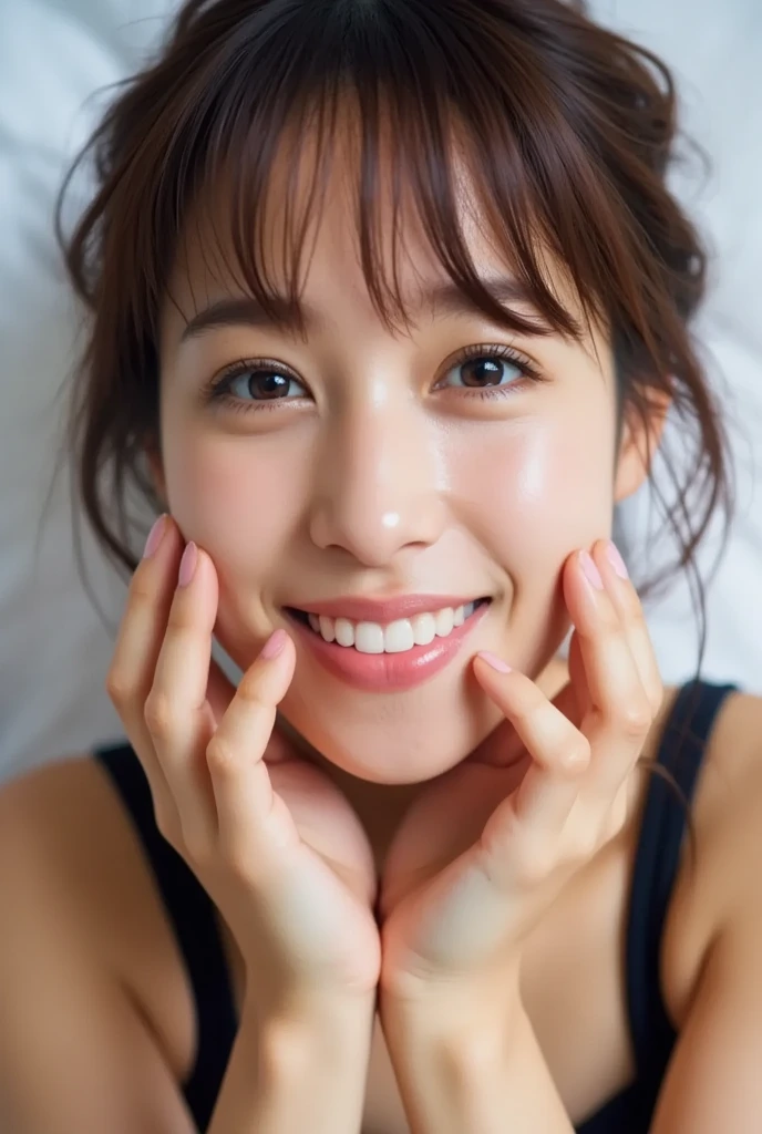 Extreme close-up portrait, beautiful girl with her love-struck - SeaArt AI