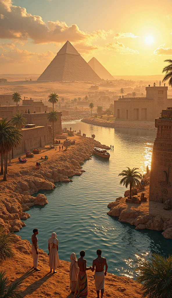 Scene 1 – Introduction Prompt: A majestic aerial view of the Nile River ...