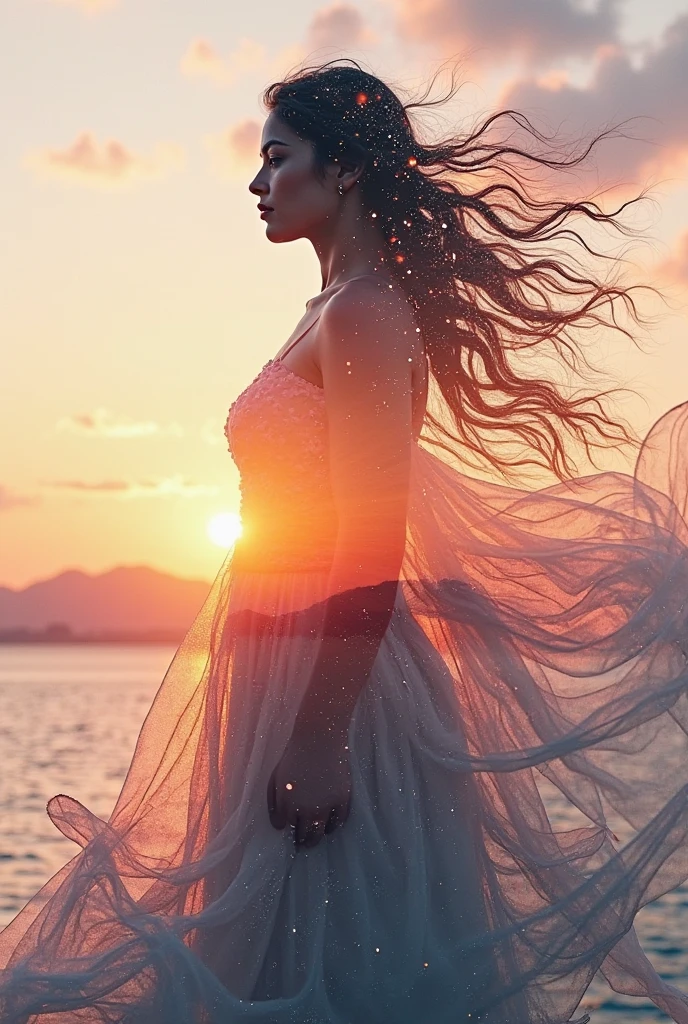 High quality, 8K Ultra HD, A beautiful double exposure that combines an ...