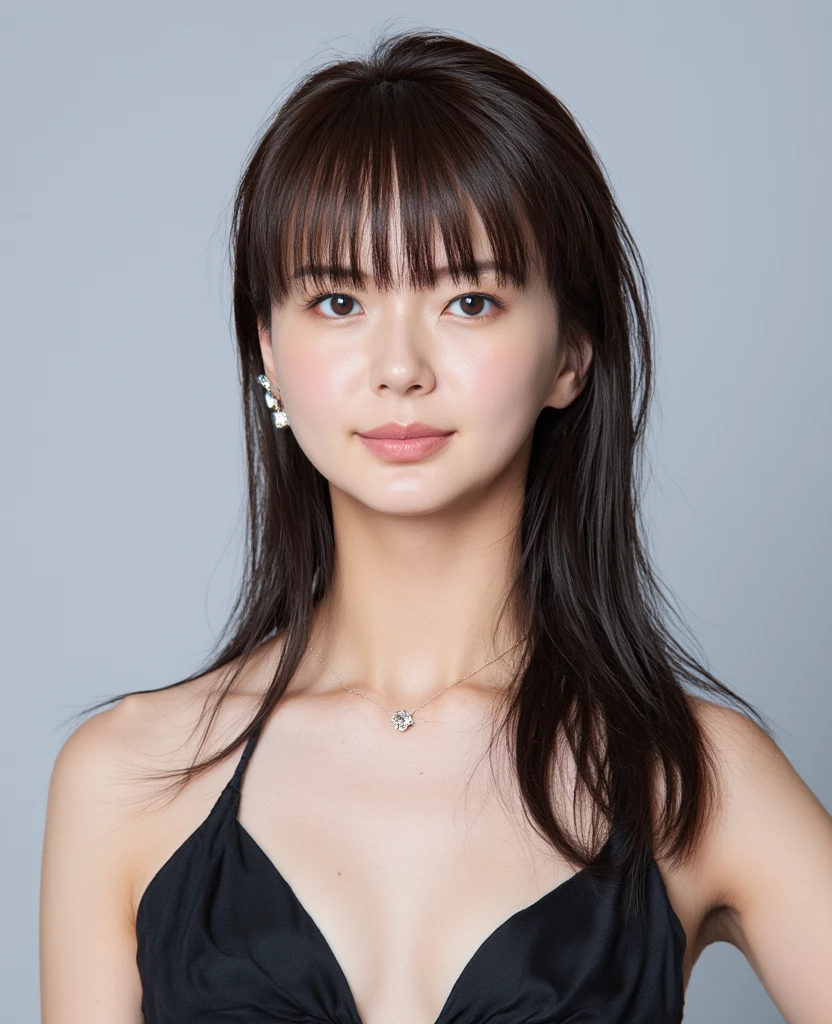 Young Japanese woman、 mikako tabe、black hair、 ear piercing with head up - SeaArt AI