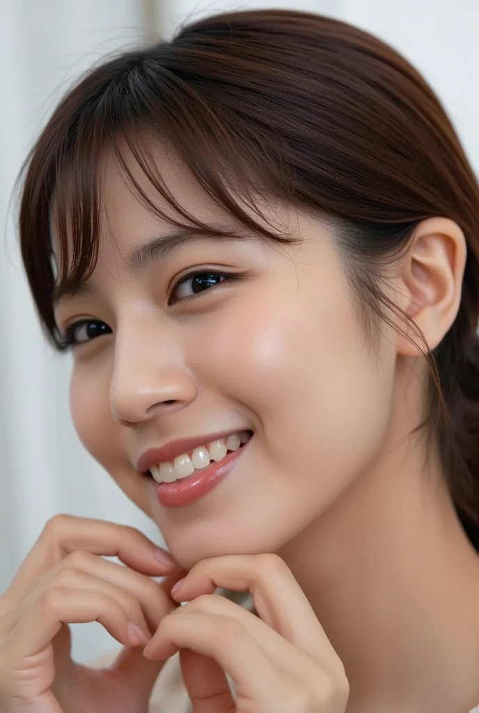 Extreme close-up portrait, beautiful girl with her love-struck - SeaArt AI