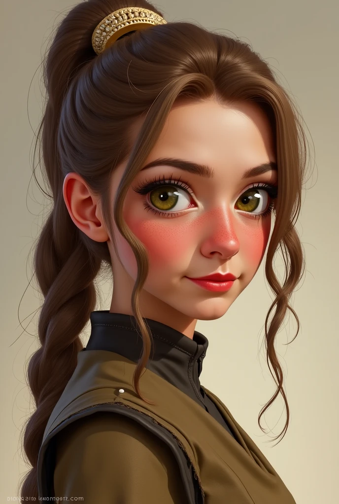Realistic portrait of: 🌸 LYSA (23 years old) 🔹 Appearance: Hair - SeaArt AI