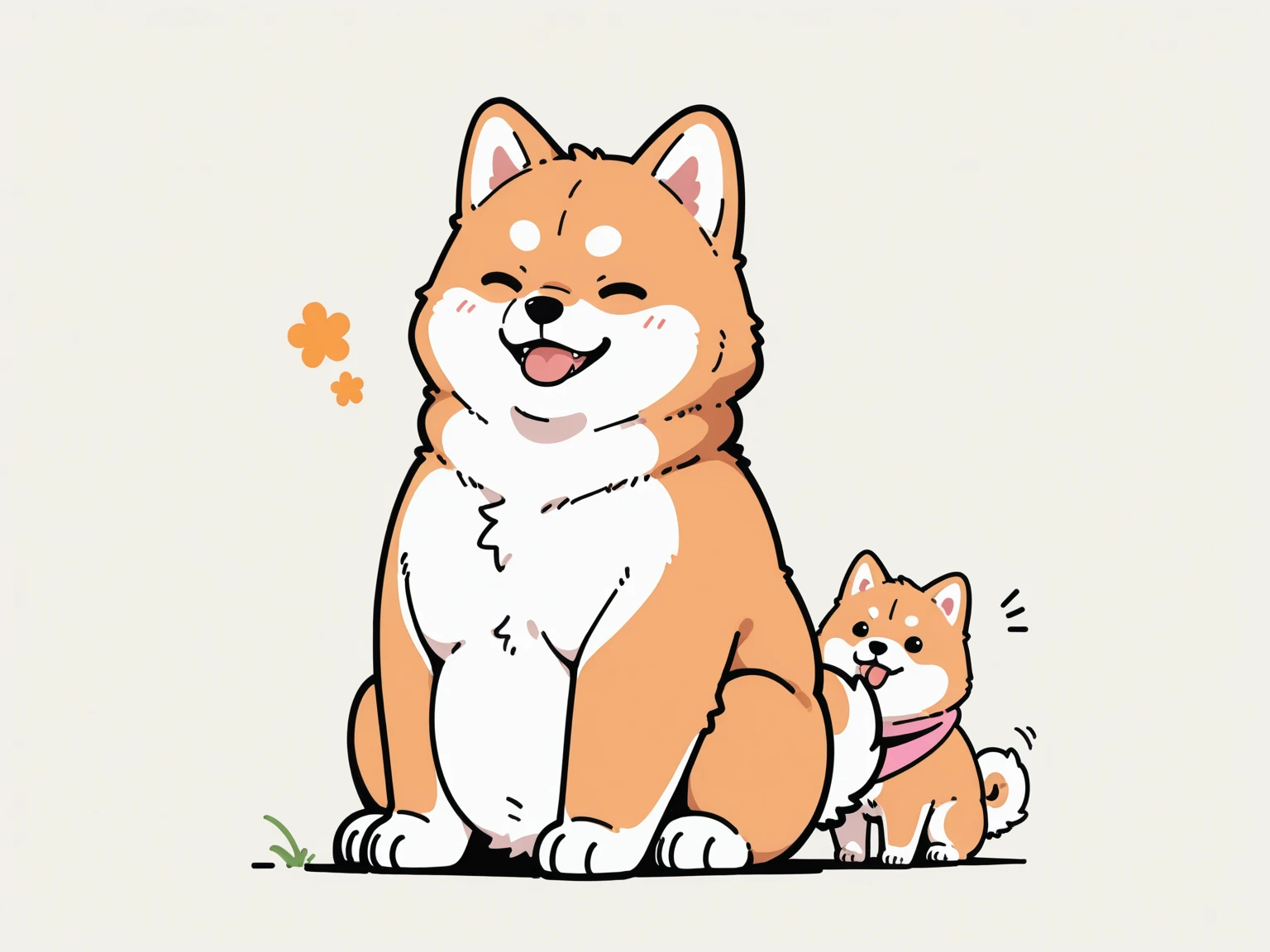 101 Shiba Inu, Shiba Inu who is a little fat, - SeaArt AI