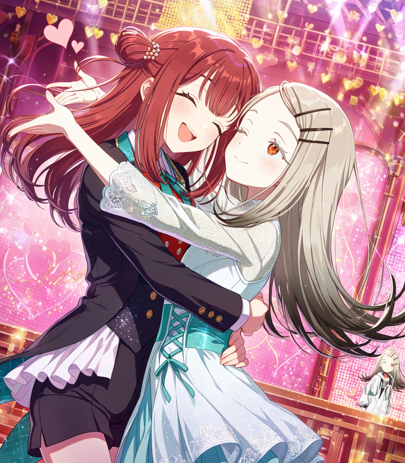 Detailed background, about, Pose, heart, bloom, glitter, Sparkling ...