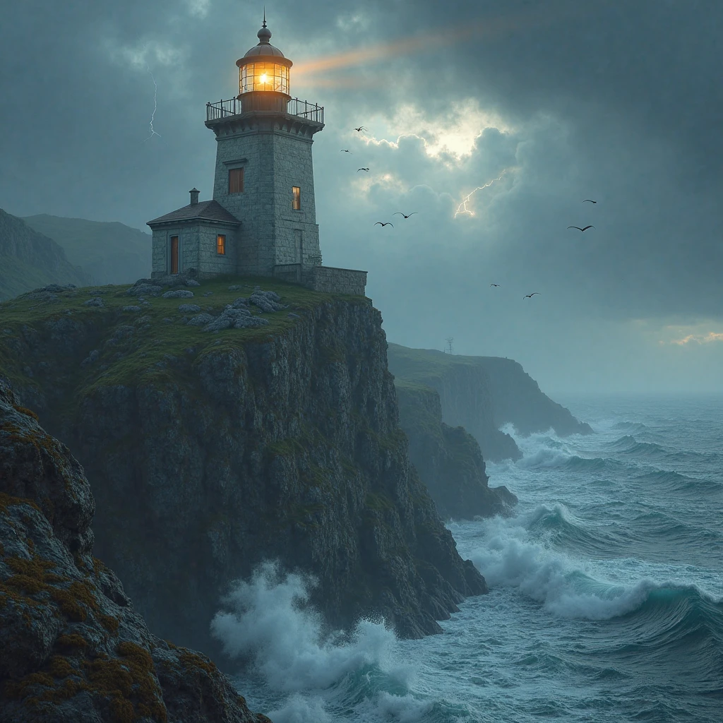 It generates a hyperrealistic image of an imposing and ancient ...