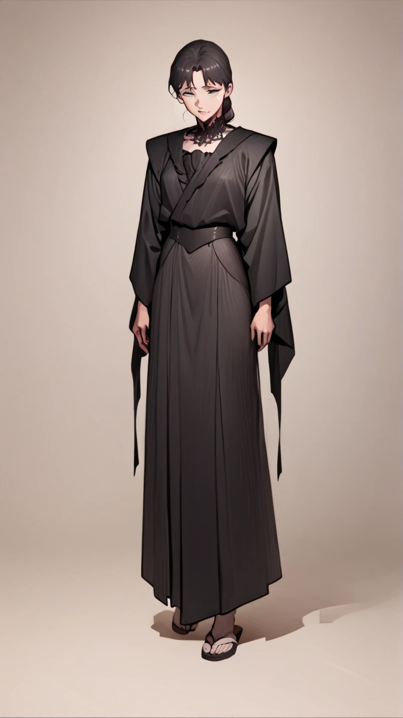 Japanese、30th Generation、female、Disheveled mourning clothes - SeaArt AI