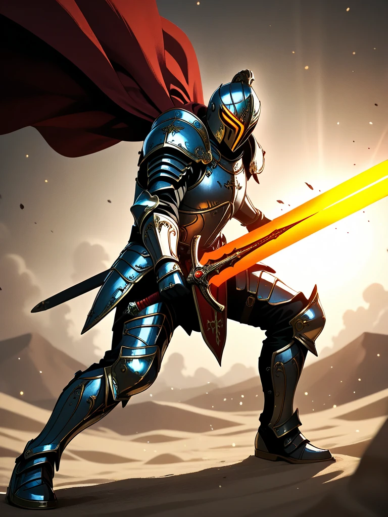 1boy, male focus, knight, dynamic pose, pbr metalnes, pbr texture ...