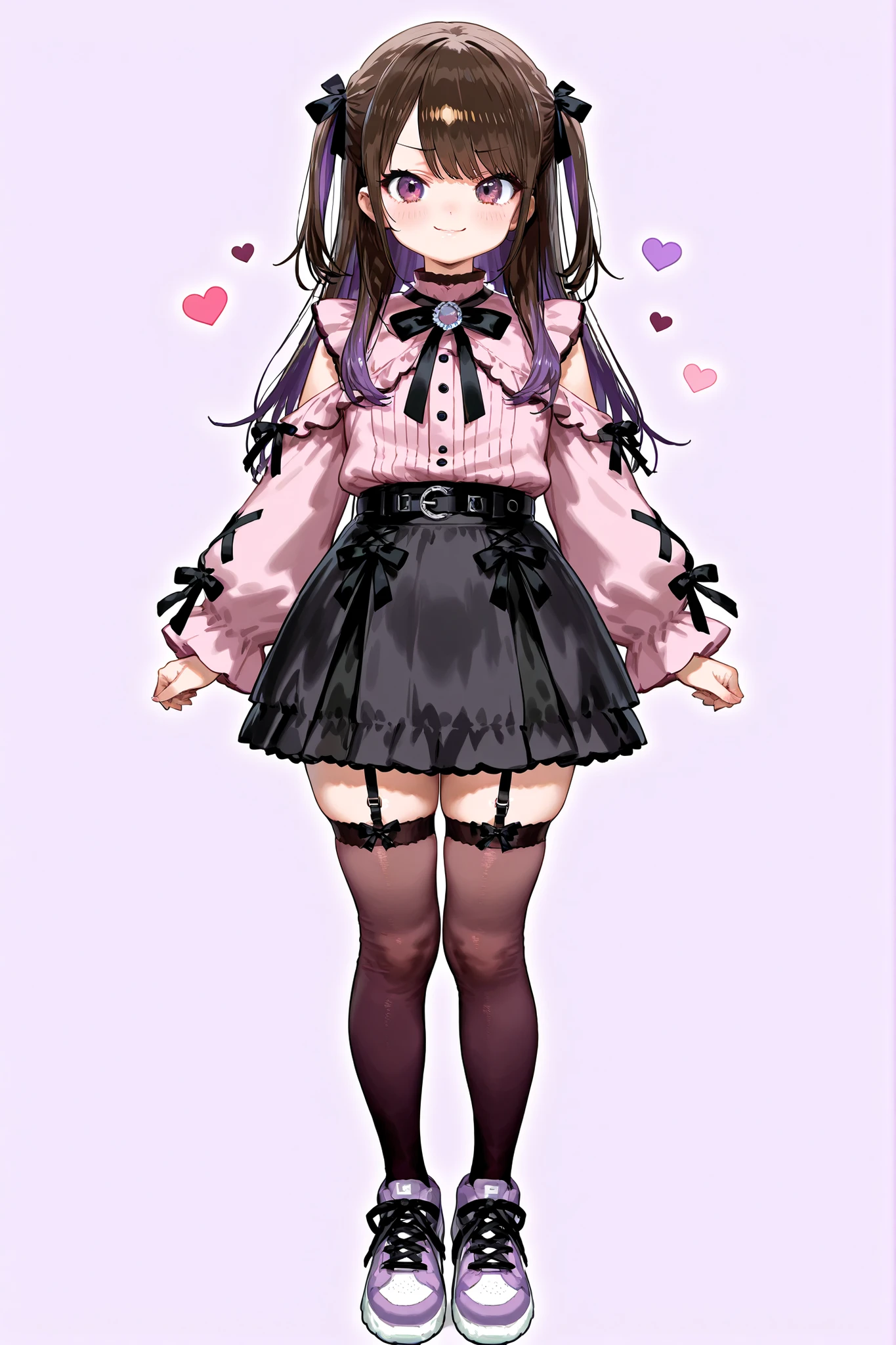Cute anime otoko no ko, jirai_kei, gothic_ta, dark brown and purple ...