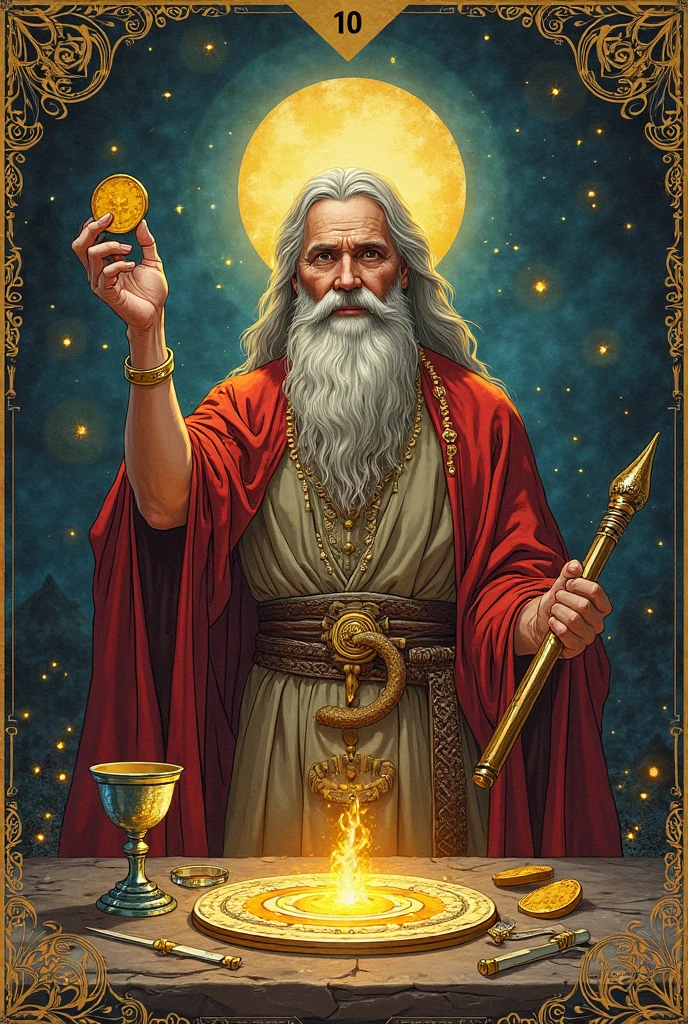 Design an illustration of the arcane tarot of Rider Waite the papisa ...