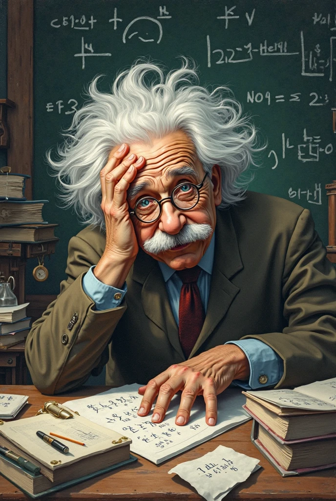 Einstein was bad at math - SeaArt AI
