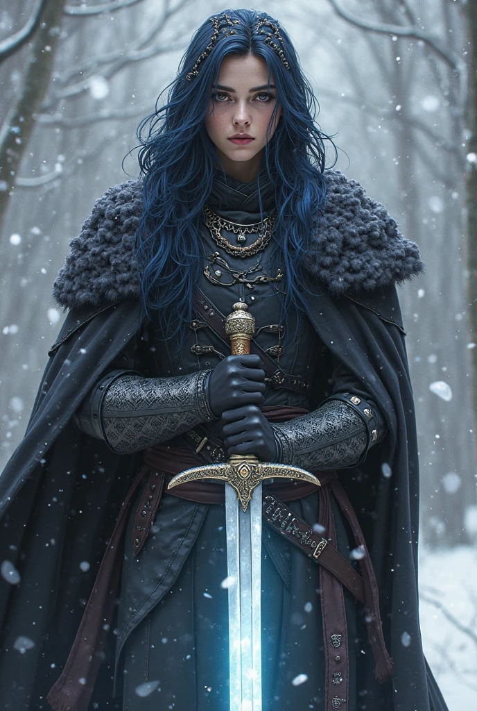5 fantasy characters in realist-Victorian style. A: 17M, tall swordsman ...